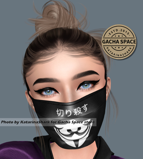 Second Life Marketplace - Luas Ichi Face Mask Black