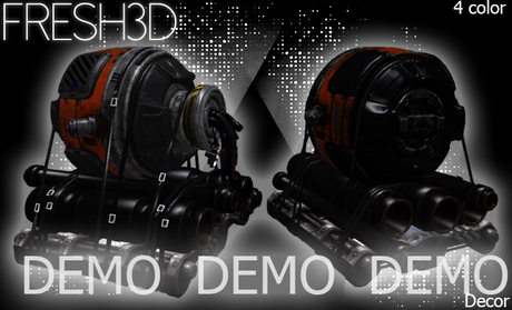 Second Life Marketplace - FRESH3D Sci-fi Energy Core Asset DEMO