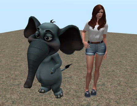 Second Life Marketplace - Elephant Follower (WEAR)