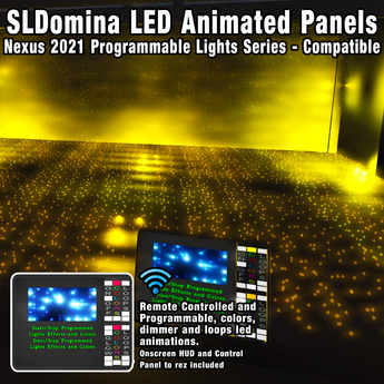 Second Life Marketplace - LIGHT SYSTEM - 2021 LED Animated Panels Dual ...