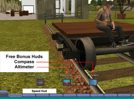 Second Life Marketplace - speedometer Hud - speedo - kmph - mph - knots