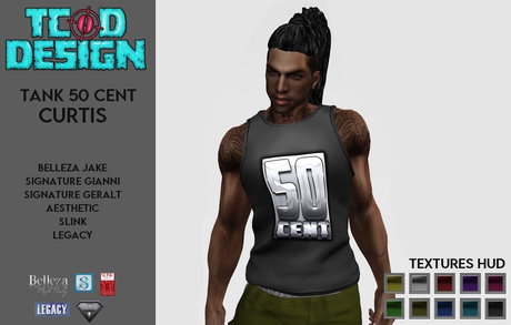 Second Life Marketplace - Tank 50 Cent ~ Curtis [ADD ME]...