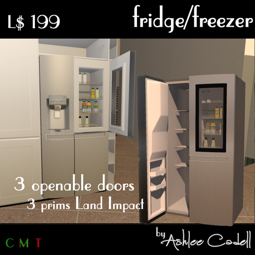 Second Life Marketplace - [Ashlee Cadell] Fridge/Freezer v1.0