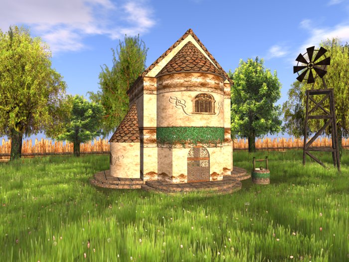 Second Life Marketplace - Elven / Fae / Fairy Cottage House + free ...