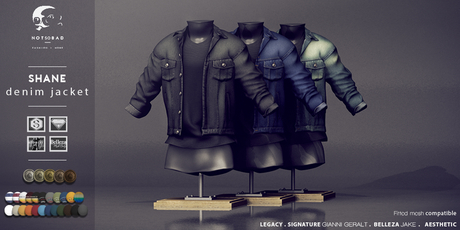 Second Life Marketplace - not so bad . mesh . SHANE denim jacket . demo