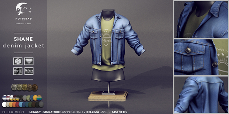Second Life Marketplace - not so bad . mesh . SHANE denim jacket . faded