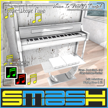 Second Life Marketplace - SMASH - Boogie-Woogie Piano (In Need of a ...