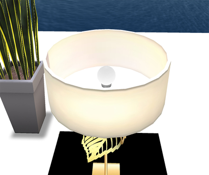 Second Life Marketplace - FREE! Gold Leaf Lamp - Touch on/off (Mesh)