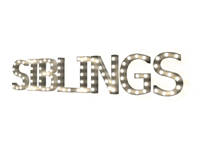 Second Life Marketplace - [Px] "SIBLINGS" Illuminated Light Bulbs Sign