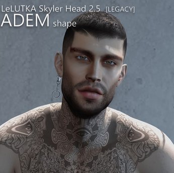 Second Life Marketplace - ADEM shape LeLUTKA Skyler Head 2.5