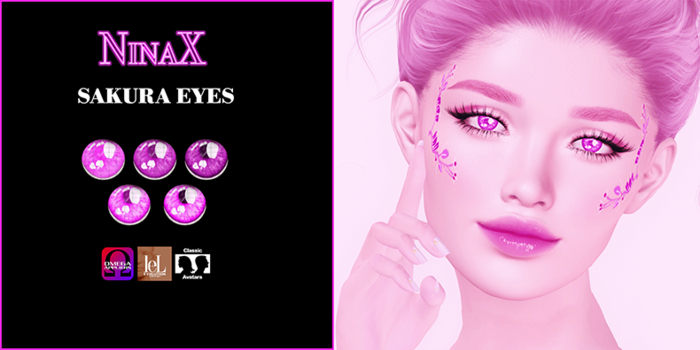 Second Life Marketplace - NinaX: Sakura Eyes FATPACK [ add ]