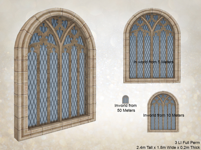 Second Life Marketplace - Gothic Window Full Perm - Delivery HUD