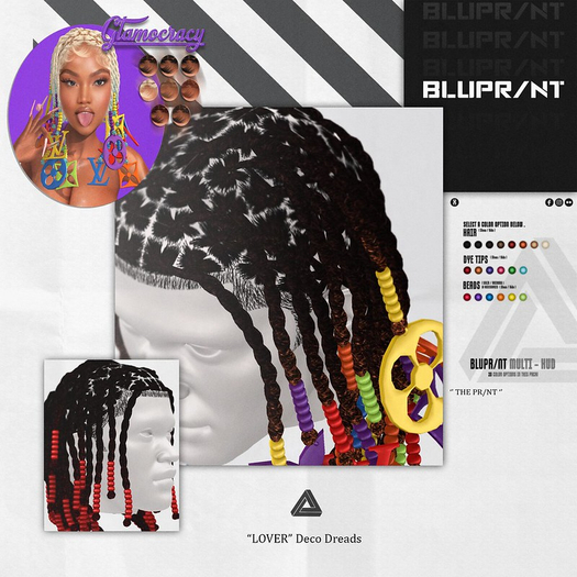 Second Life Marketplace - Blupr/nt - " LOVER " Deco Dread - EXTREME FP!