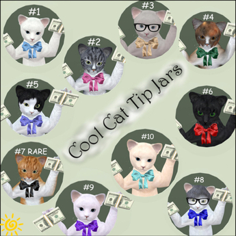 Second Life Marketplace - SOI Cool Cat TIp Jar Box