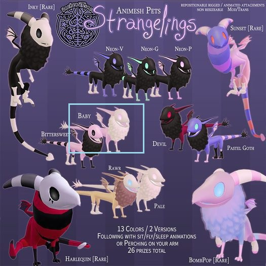Second Life Marketplace - darkendStare. Strangelings [Baby] (Follow)