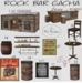 Second Life Marketplace - Bee Designs Rock Bar Gacha (full set)