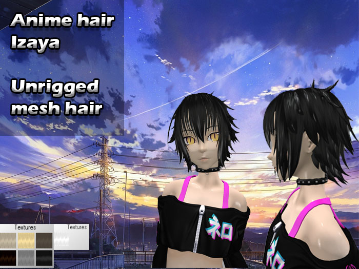 Second Life Marketplace - [Anime Femboy]Izaya hair Natural