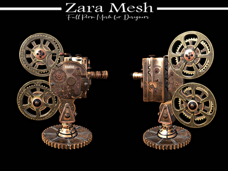 Second Life Marketplace - Zara Mesh - Steampunk Projector - FULL PERM MESH