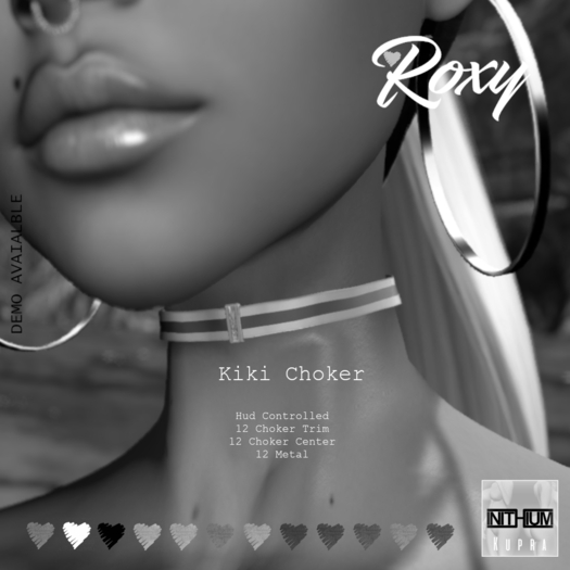 Second Life Marketplace - DEMO - ROXY - Kiki Choker - Kupra