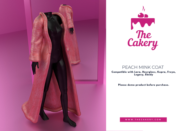 Second Life Marketplace - -TC- Peach Mink Coat