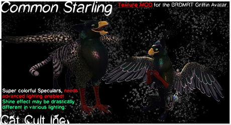 Second Life Marketplace - Common Starling MOD