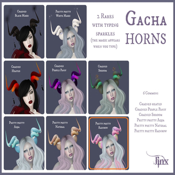 Second Life Marketplace - Jinx (DD) Secura Horns - Pretty pretty ...