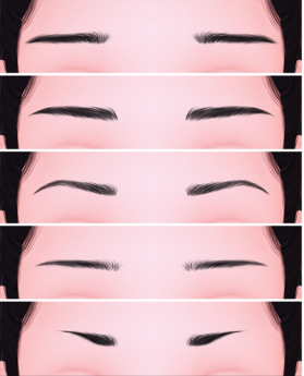 Second Life Marketplace - Tissu. M4 Brows Pack (anime,chibi,anniemay heads)