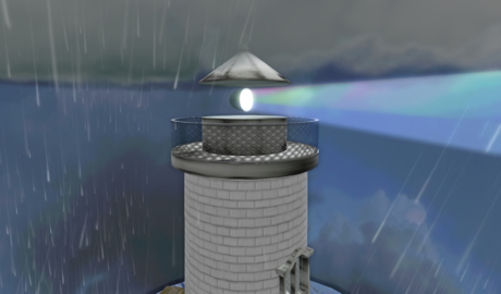 Second Life Marketplace - White Lighthouse Skybox with Rain Storm ...
