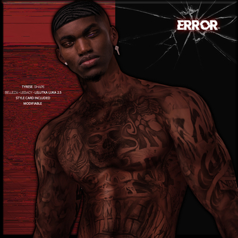 Second Life Marketplace - Error - Tyrese Shape Lelutka + Legacy + Belleza