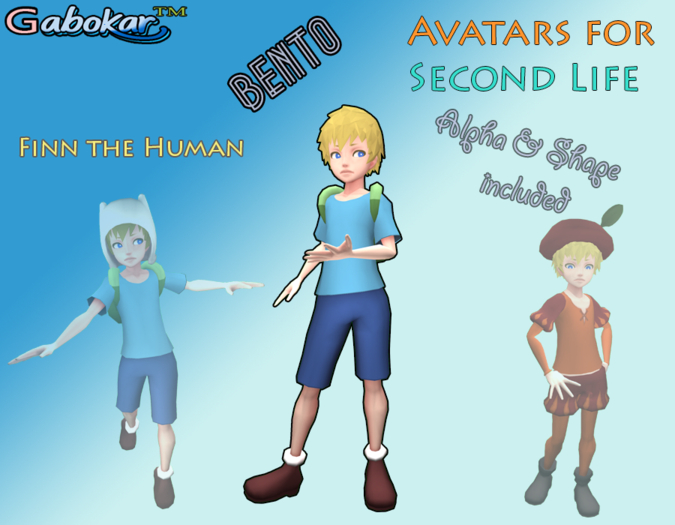 Second Life Marketplace - COMPLETE AVATAR - (BENTO) - FINN THE HUMAN