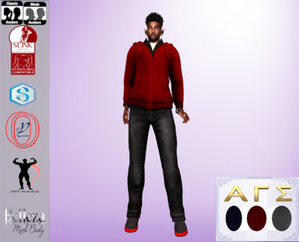 Second Life Marketplace - *AGS INC.* Mens: Corey Mesh Outfit with Color HUD