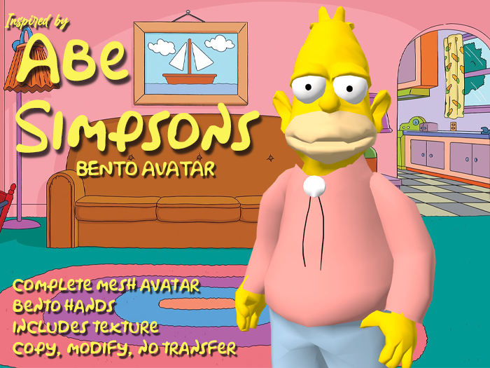 Second Life Marketplace - Abe Simpsons Bento Avatar
