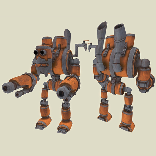 Second Life Marketplace - H.O.W Mesh Double Barrel Robot, Full Perm ...