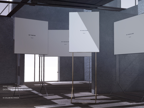 Second Life Marketplace - [Dope+Mercy] Double-sided AD Stand 1x1