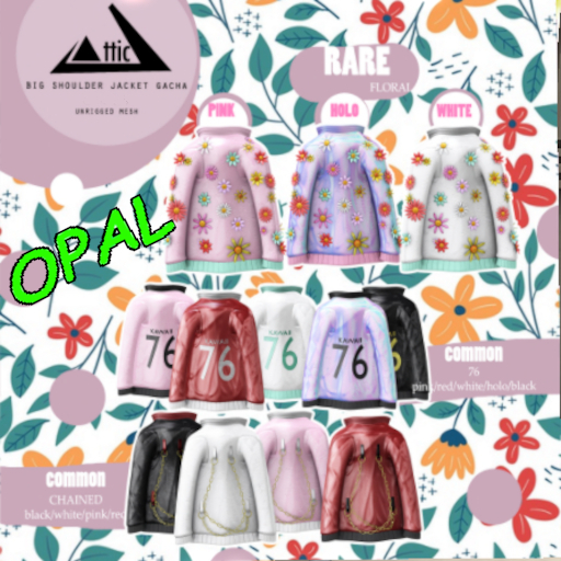 Second Life Marketplace - -ATTIC- Big Shoulder Jacket 76 Red