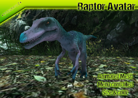 Second Life Marketplace - Animesh Raptor Avatar