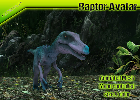 Second Life Marketplace - Animesh Raptor Avatar