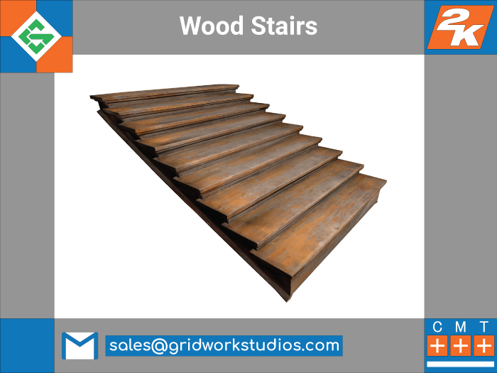 Second Life Marketplace - MESH: Wood Stairs