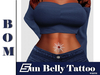 Second Life Marketplace - .::Soley & Luna::. Sun Belly Tattoo - WHITE