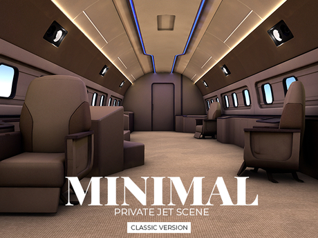 Second Life Marketplace - MINIMAL - Private Jet Scene -Classic-