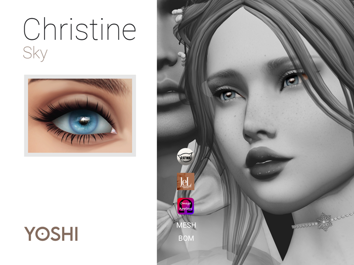 Second Life Marketplace - YOSHI - Christine Eyes - Sky