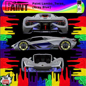Second Life Marketplace - Paint Lambo_Terzo_(Gray Blue)