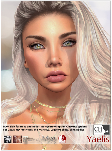Second Life Marketplace - [DEMO][CHSkins] YAELIS SKIN for Catwa HD Pro ...