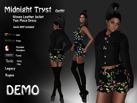 Second Life Marketplace - Midnight Tryst outfit DEMO