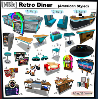Second Life Marketplace - 20.[MMc] Wall Menu With Clock