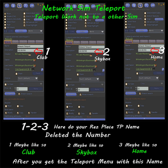 Second Life Marketplace - * New Network Teleport V 4 * Menu