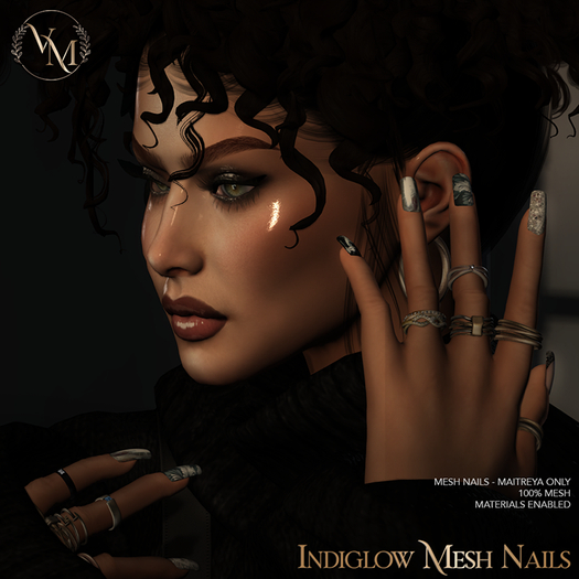 Second Life Marketplace - Indiglow Mesh Nails DEMO