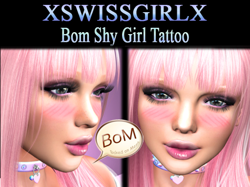 Second Life Marketplace Bom Shy Girl Tattoo