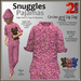 Second Life Marketplace - Snuggles Pajamas [2cute] Circles and Zig Zag Pink