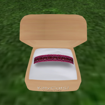 Second Life Marketplace - Ruby Jeweled Kitty Ribbon Collar (316 ...